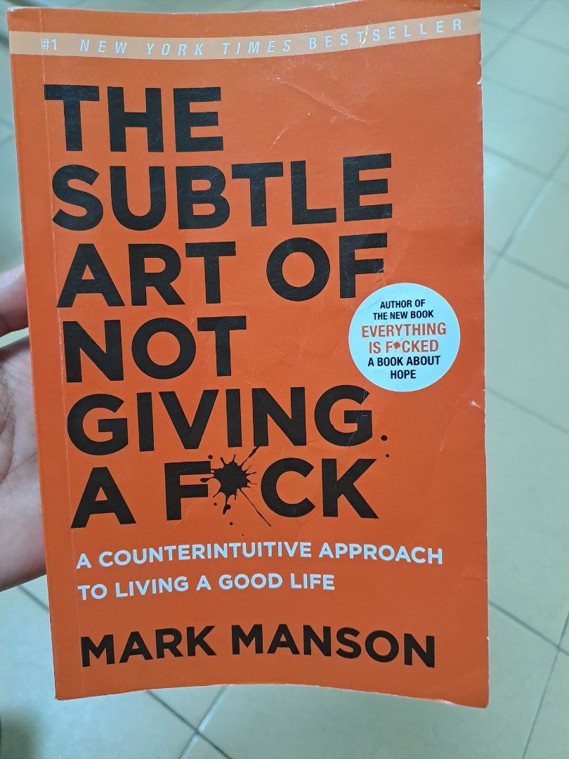 The Subtle Art of Not Giving a F*ck by Mark Manson, Hobbies & Toys ...