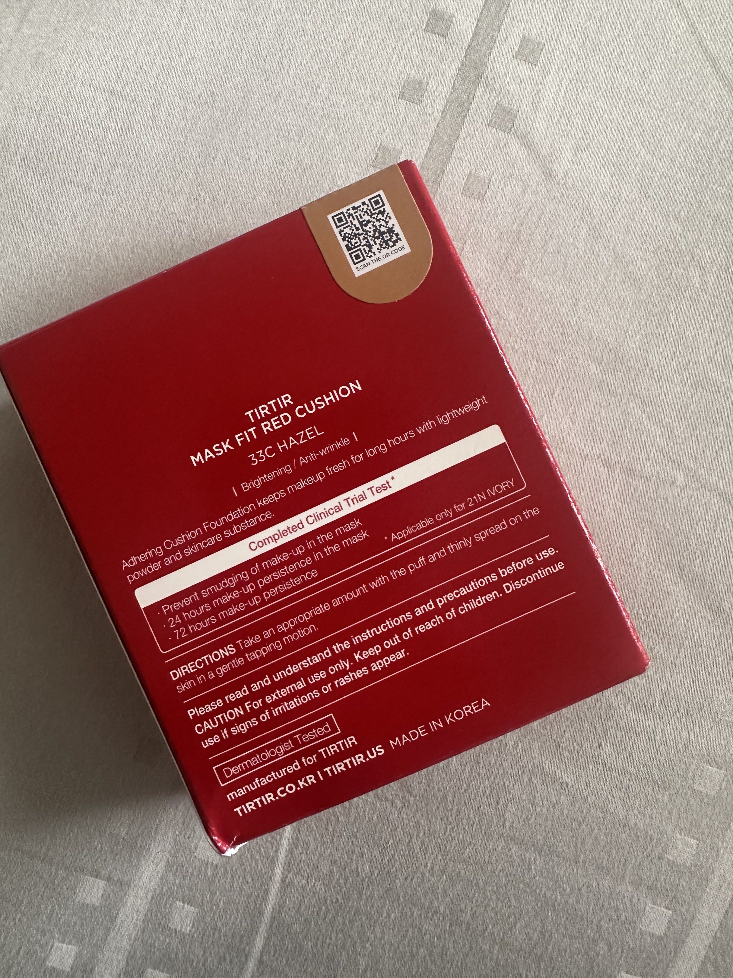 TIRTIR Mask Fit Red Cushion - 33C Hazel, Beauty & Personal Care, Face ...