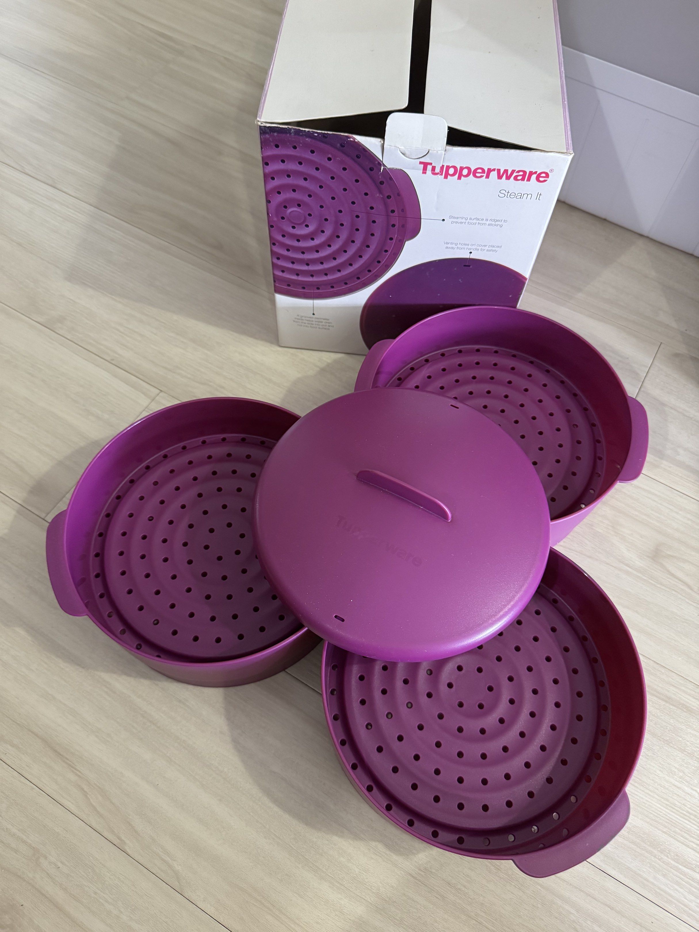 Tupperware Food Steamer | Steam It | 3 layers, Furniture & Home Living ...