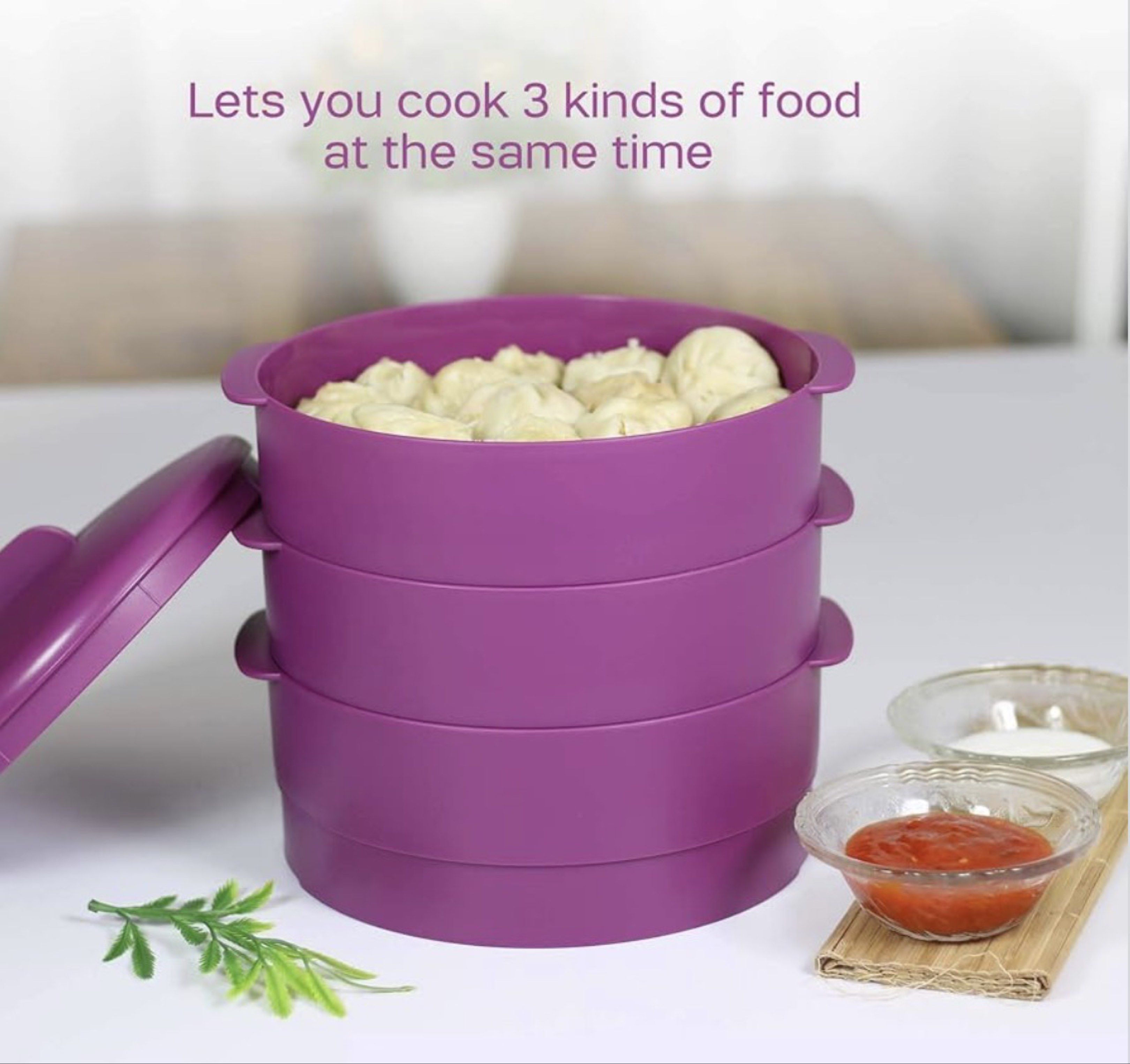 Tupperware Food Steamer | Steam It | 3 layers, Furniture & Home Living ...