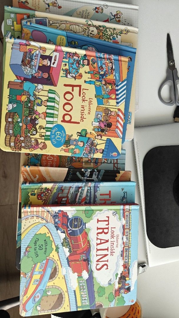 Usborne Look Inside Series - Food & Trains, Hobbies & Toys, Books ...