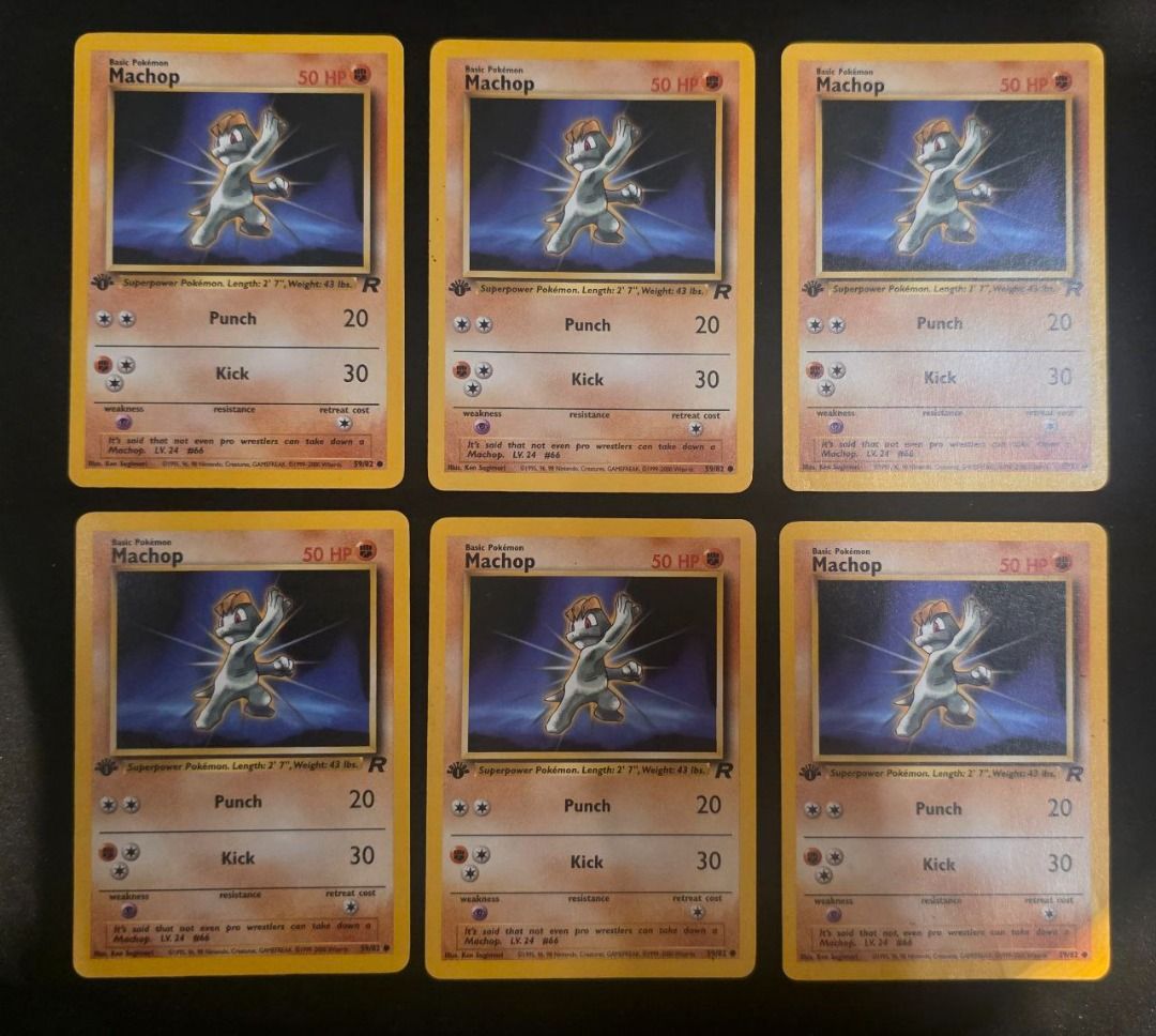 [Vintage 1st Edition] Machop #59, Drowzee #54, Magnemite #60 - Pokemon ...