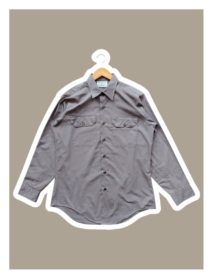VINTAGE CONQUEROR UNION MADE LONG SLEEVE WORKSHIRT, Men's Fashion, Tops ...