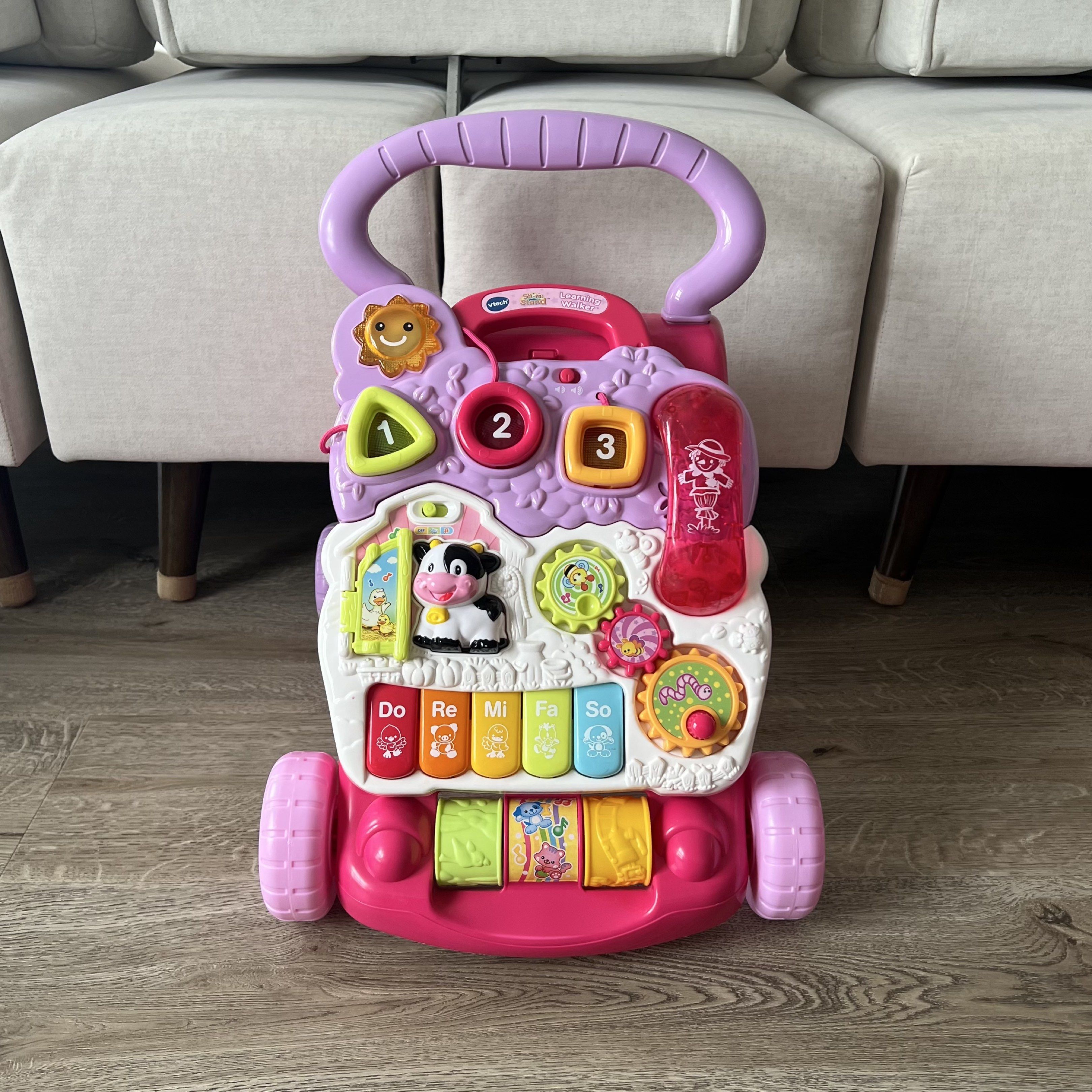 VTech Sit-to-Stand Learning Walker (Pink), Babies & Kids, Infant ...