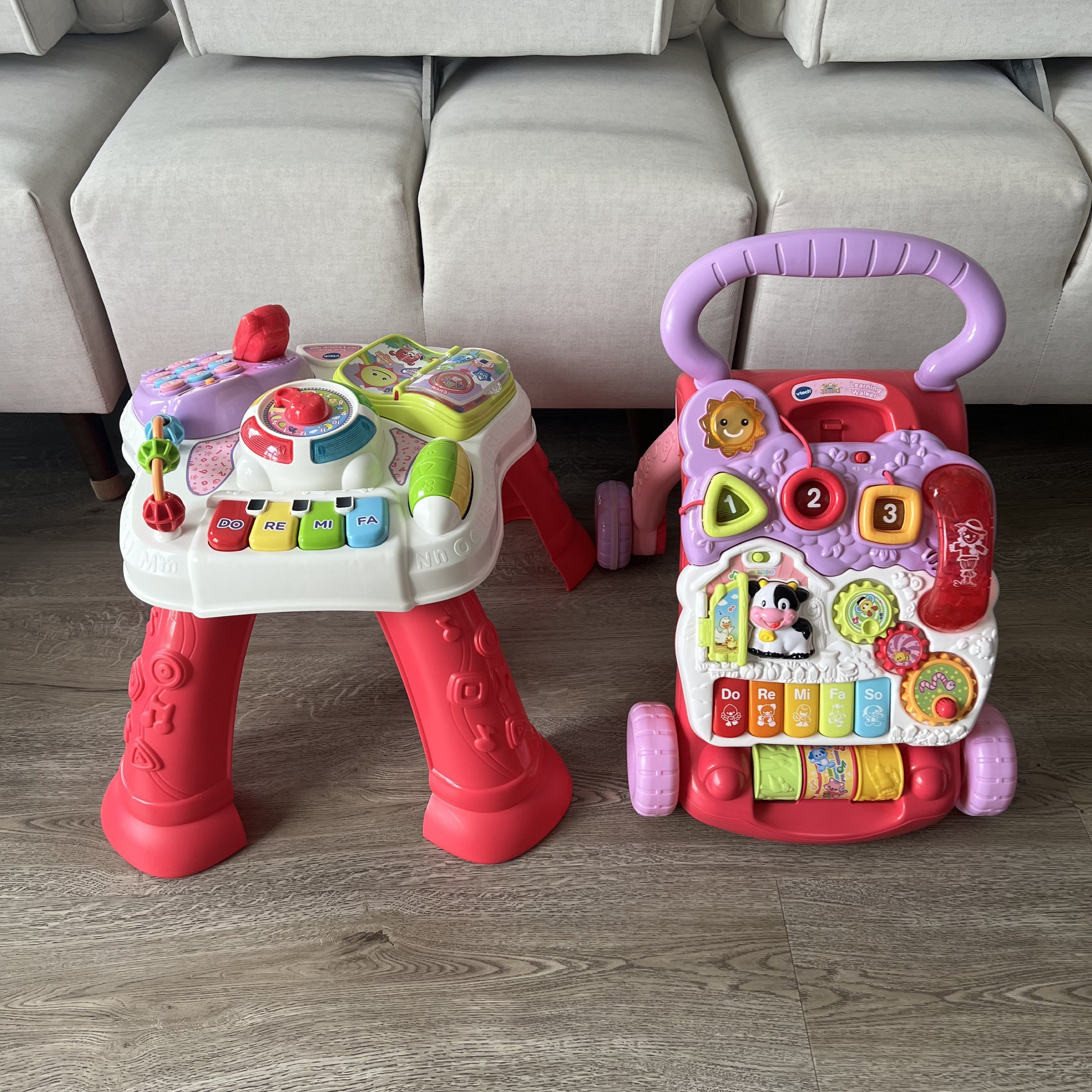 VTech Sit-to-Stand Learning Walker (Pink), Babies & Kids, Infant ...