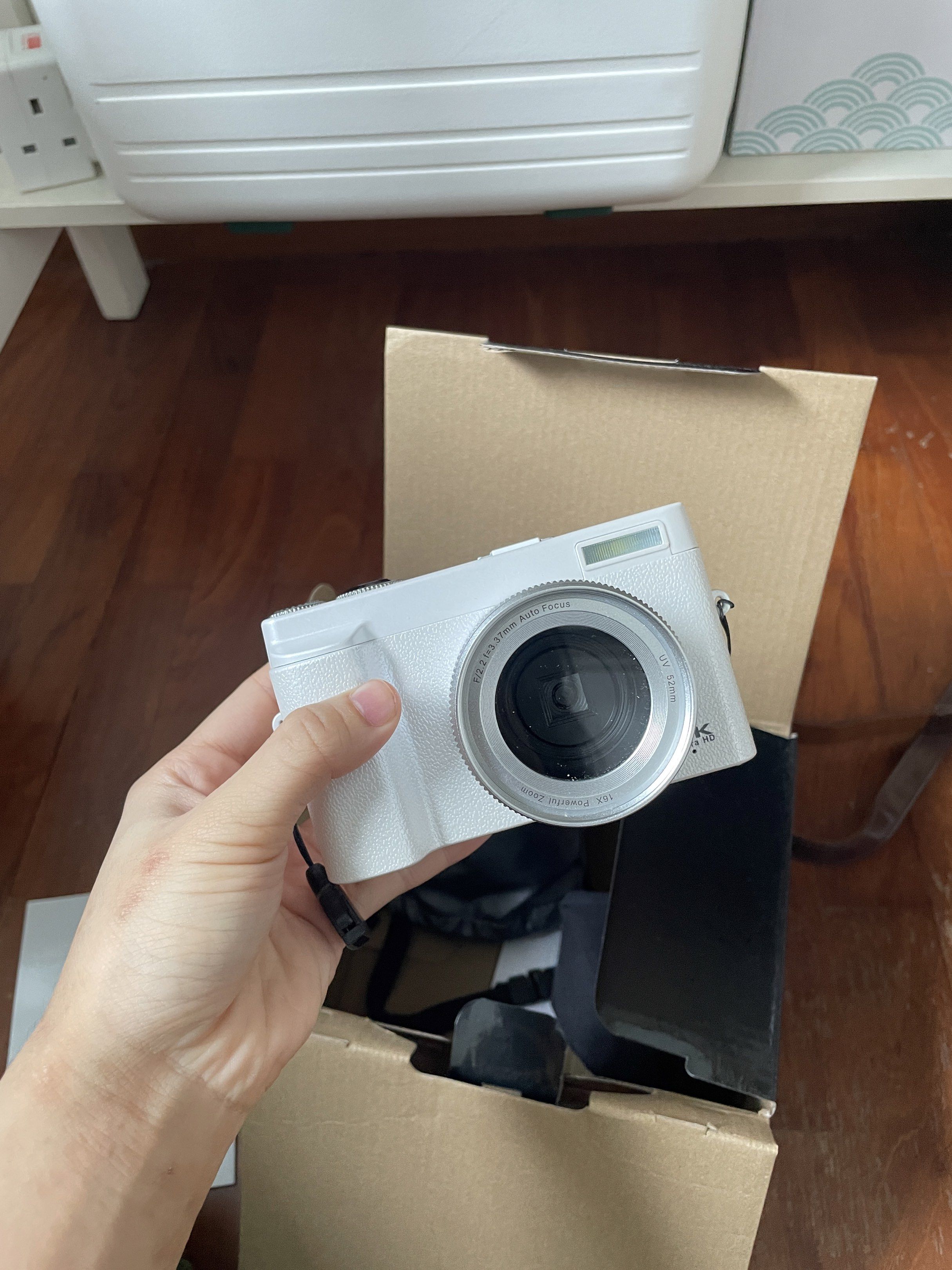 White SONGDIAN DC101 4K Digital Camera - White, Photography, Cameras on ...