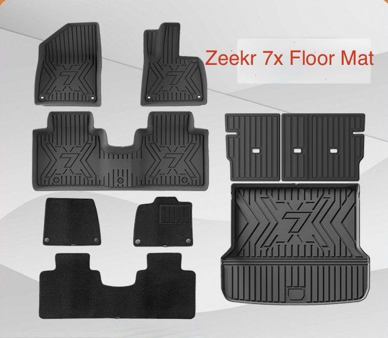 Zeekr 7x Floor & Truck Mats, Car Accessories, Accessories on Carousell