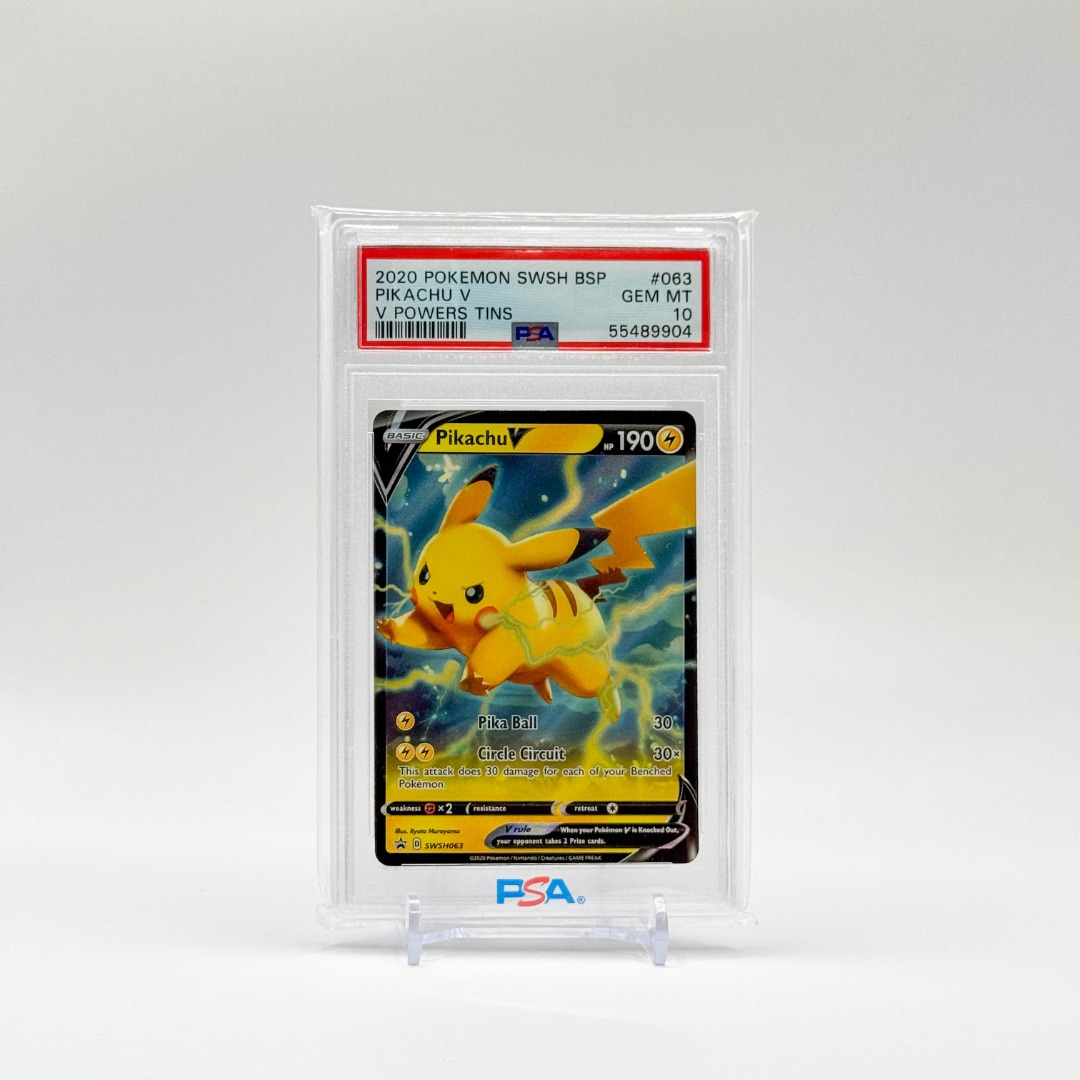 2020 Pokemon PSA 10 Pikachu V SWSH PROMO #063, Hobbies & Toys, Toys ...