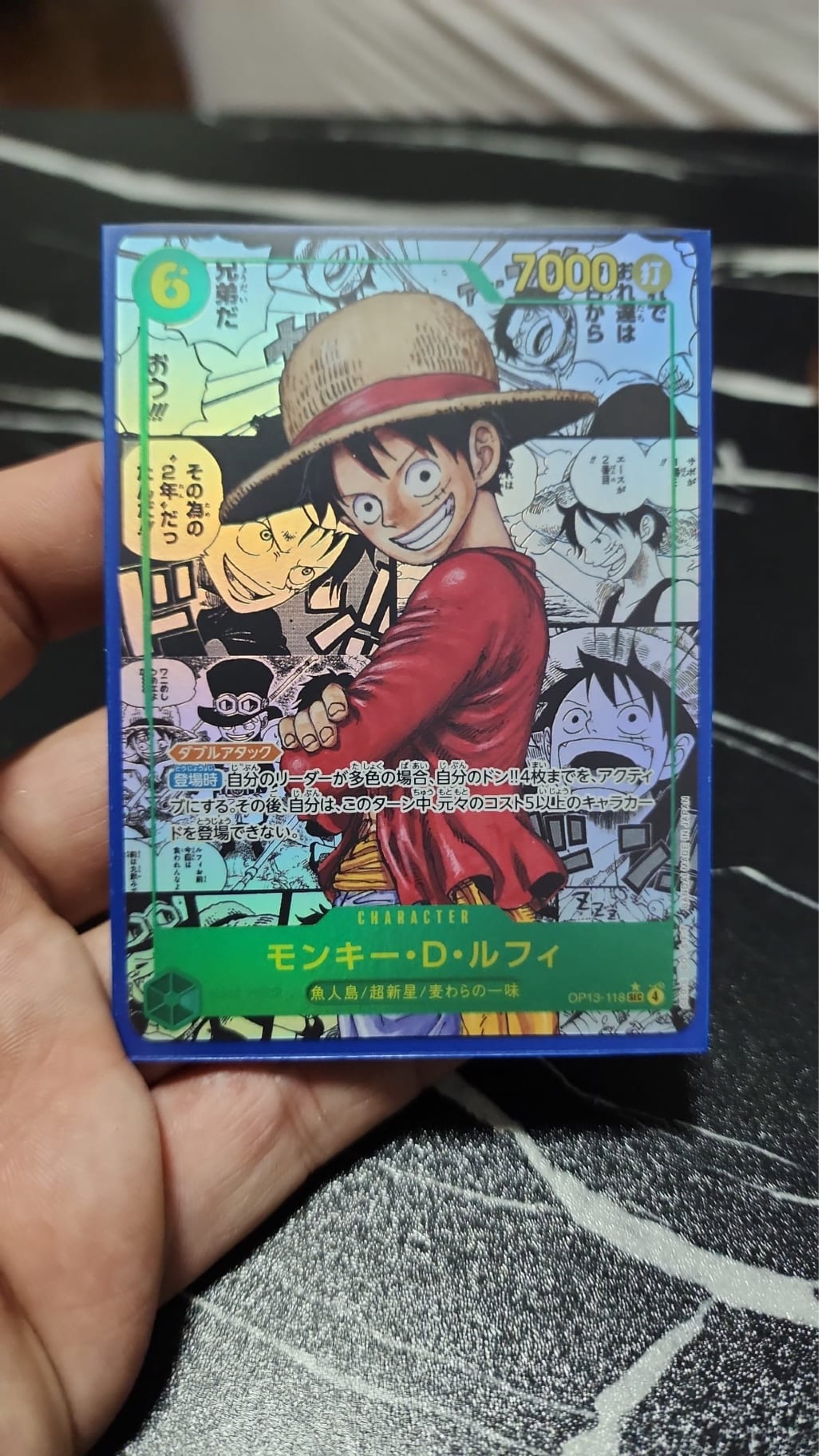 2025 ONE PIECE JAPANESE MANGA ALTERNATE ART OP13-118 MONKEY D. LUFFY ...