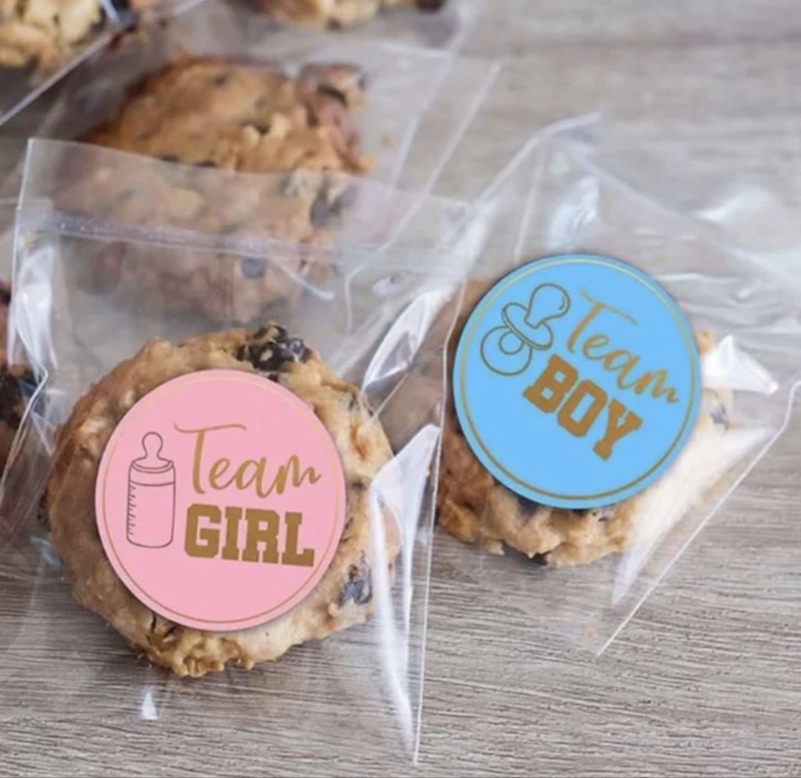 24pcs/set Gender Reveal Vote Team Boy Team Girl Sticker, Hobbies & Toys ...