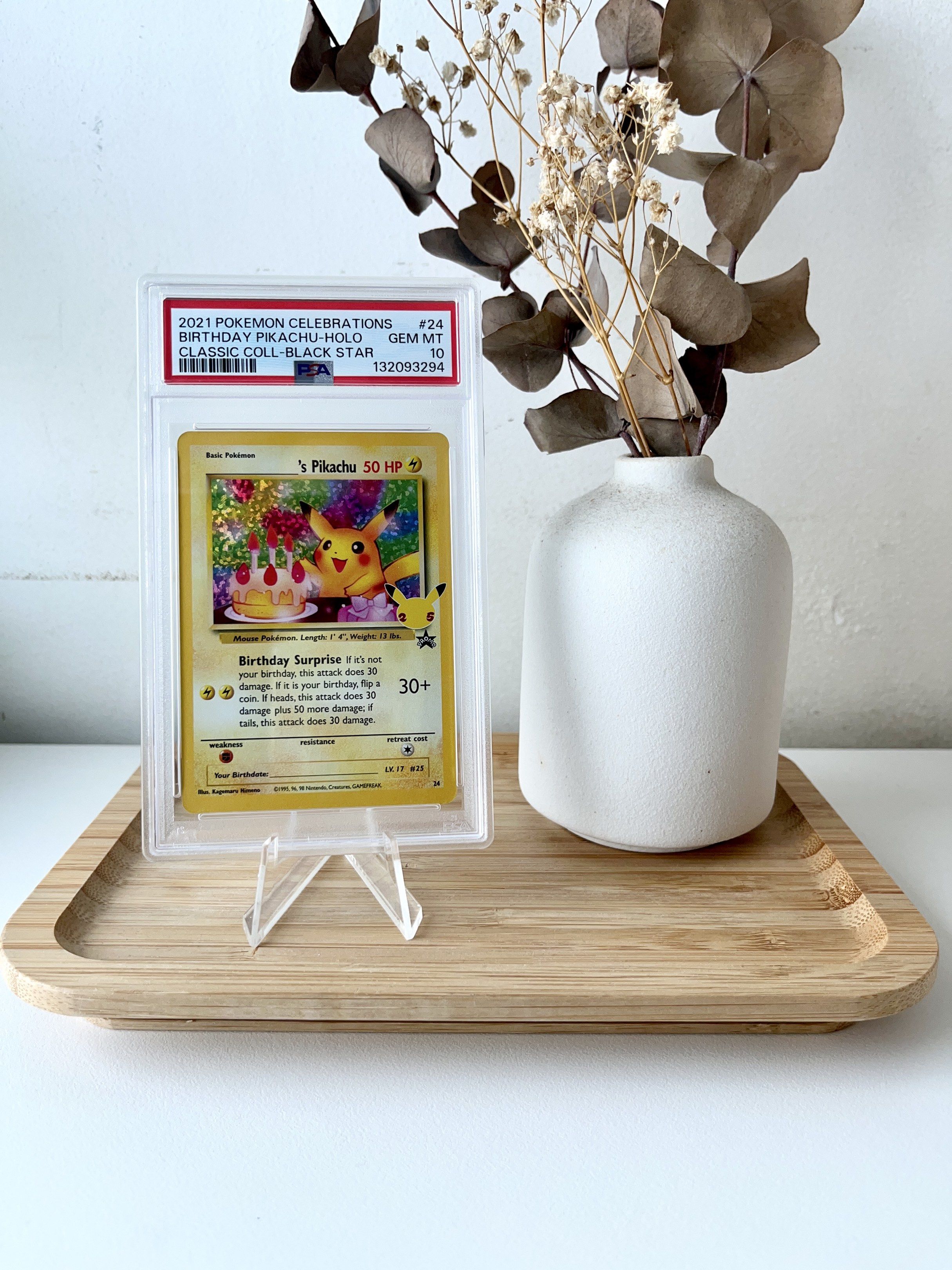 🇬🇧 PSA 10 Birthday Pikachu 25th Anniversary Pokemon Celebrations ...