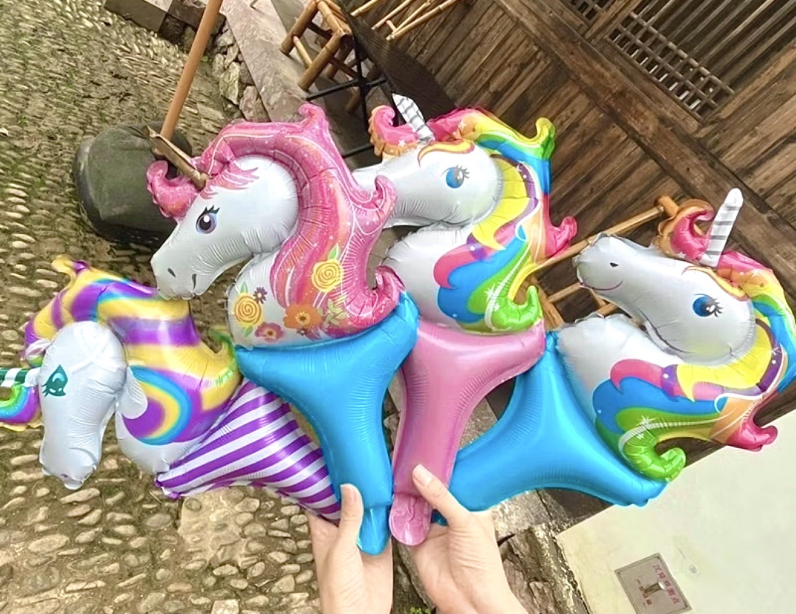 Adorable Party Handheld Foil balloon. Avail in Unicorn, Peppa Pig, Paw ...