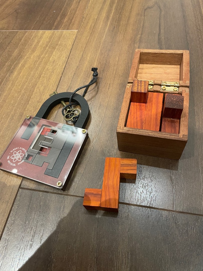 Albert Einstein & Wooden Box Packing Puzzle, Hobbies & Toys, Toys ...
