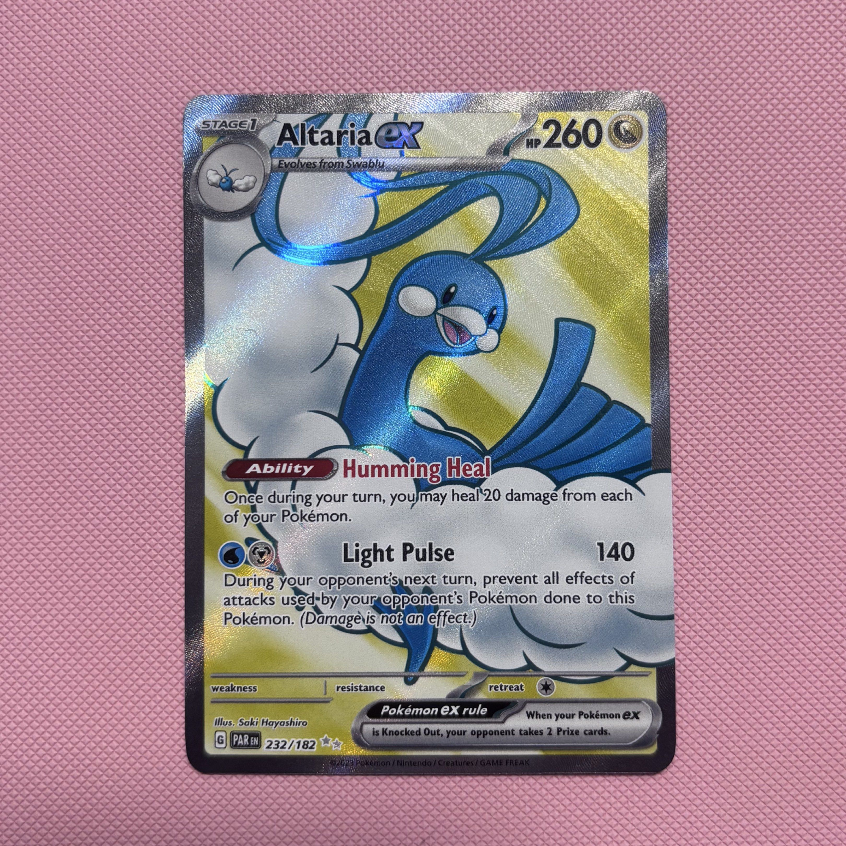 Altaria Ex 232/182 FA ENG Paradox Rift Pokemon card, Hobbies & Toys ...