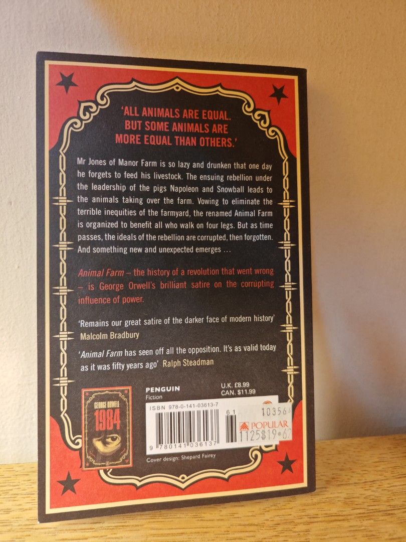 Brand NEW - Animal Farm by George Orwell - Penguin Edition, Hobbies ...