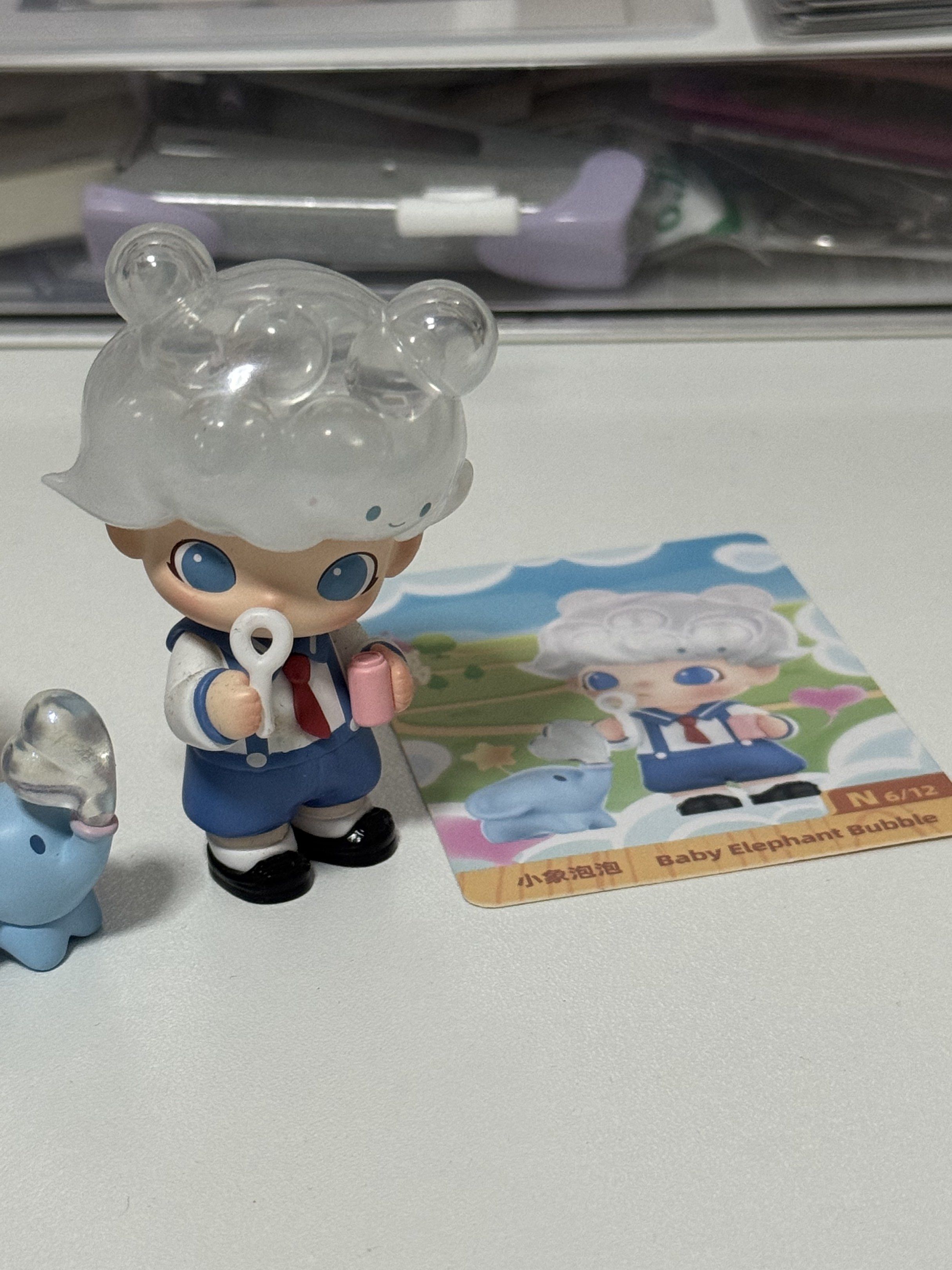 Assorted DIMOO Blind Box Figures - Bear Dad & Baby Elephant Bubble ...