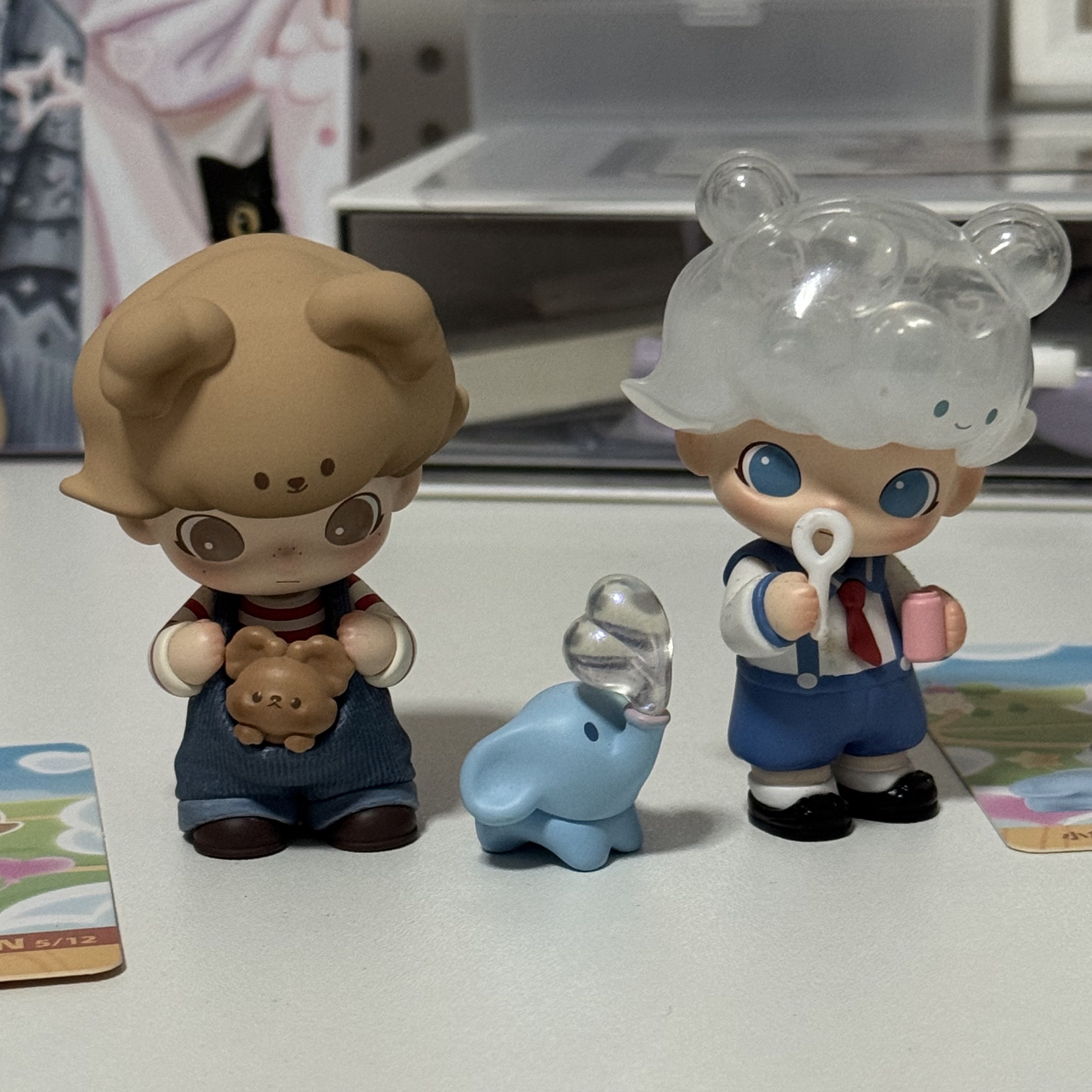 Assorted DIMOO Blind Box Figures - Bear Dad & Baby Elephant Bubble ...