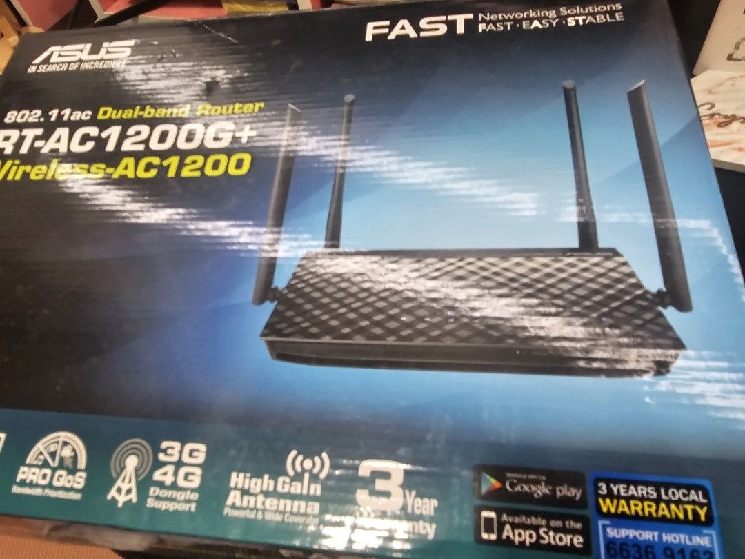 ASUS RT-AC1200G+ Dual-band Wireless Router, Computers & Tech, Parts ...