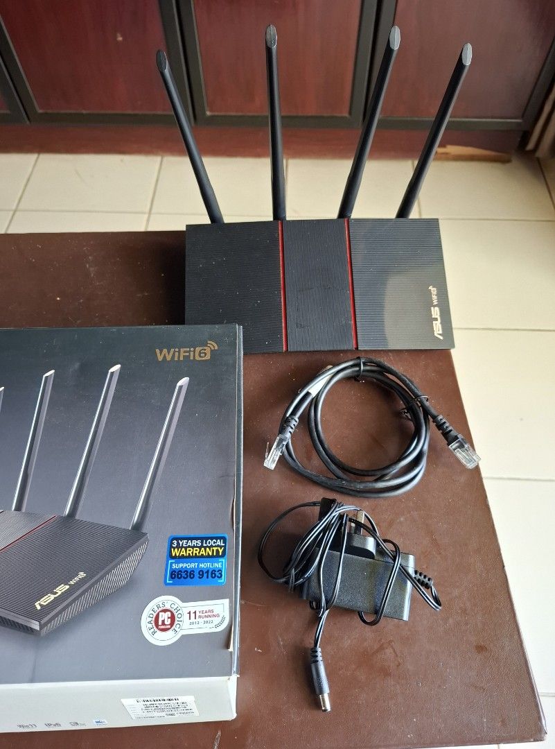 ASUS RT-AX3000P Dual Band WiFi 6 Router, Computers & Tech, Parts ...