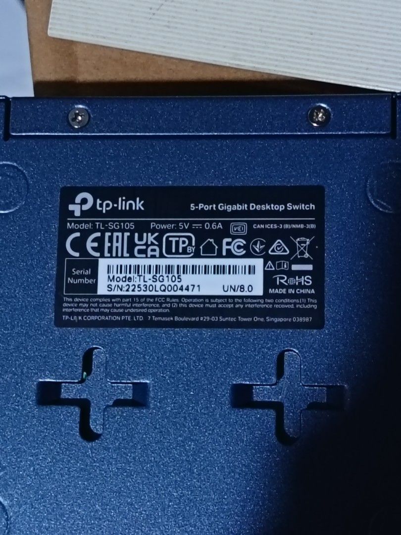 ASUS RT-AX55 Router Wifi 6 + TP-Link 5-Port Gigabit Switch, Computers ...