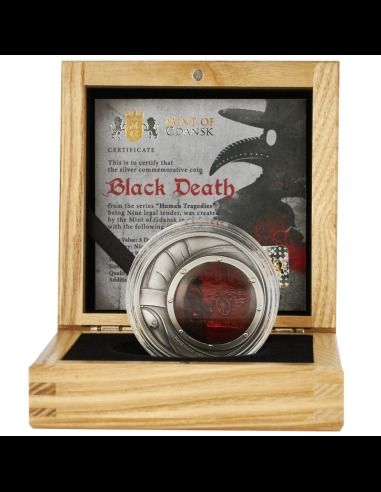 BLACK DEATH Human Tragedies 2 Oz Silver Coin 5$ Niue 2023, Hobbies ...