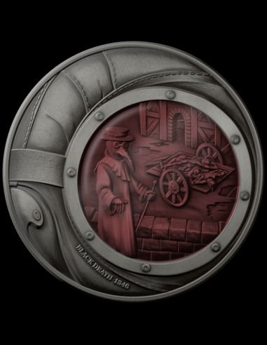 BLACK DEATH Human Tragedies 2 Oz Silver Coin 5$ Niue 2023, Hobbies ...