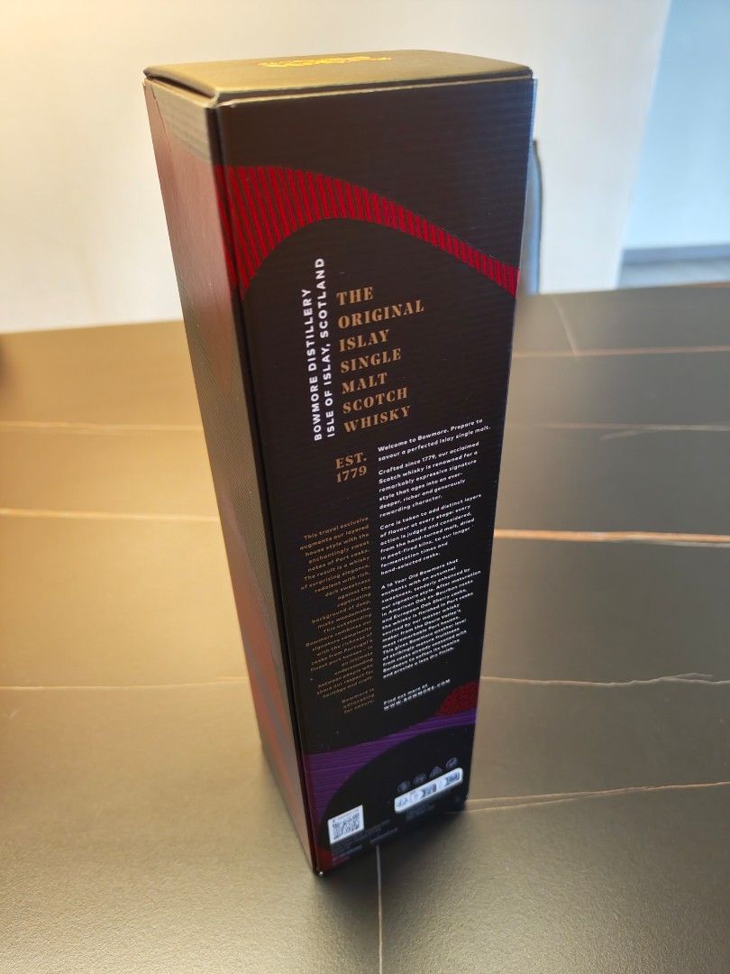 Bowmore 16 YO 700ml Ruby Port Cask Finish 43%, Food & Drinks, Alcoholic ...