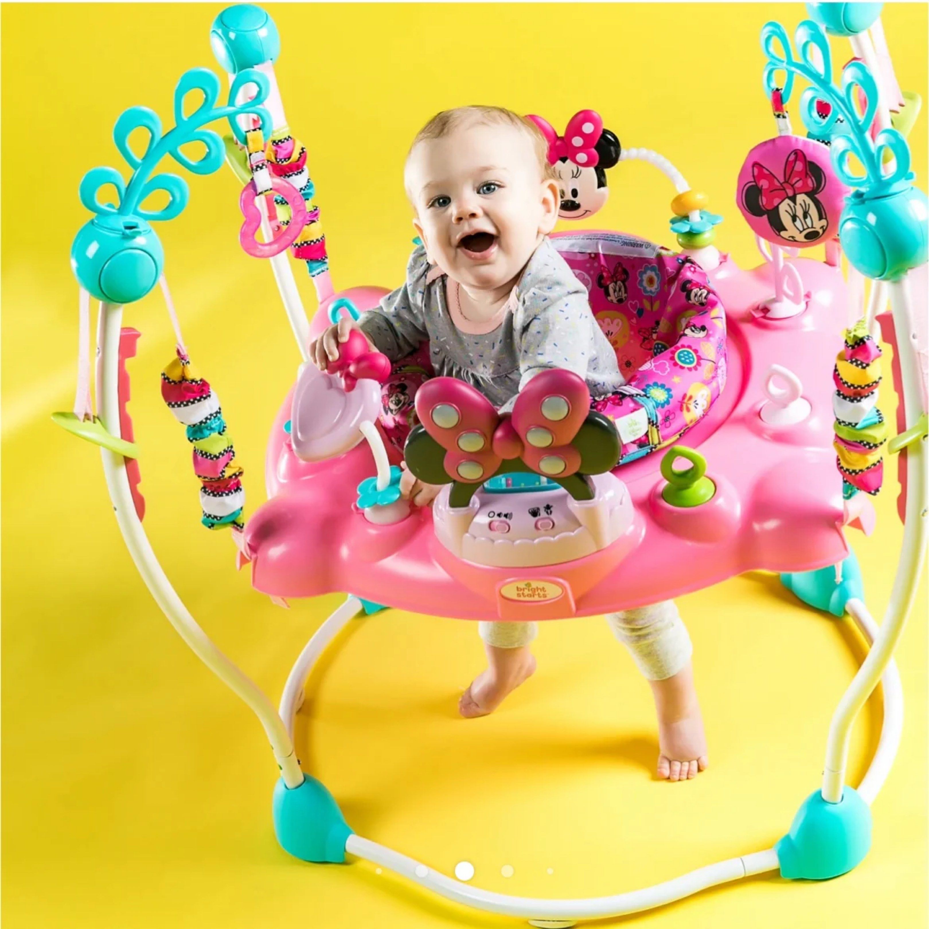 Bright Starts Minnie Mouse Jumperoo, Babies & Kids, Infant Playtime on ...