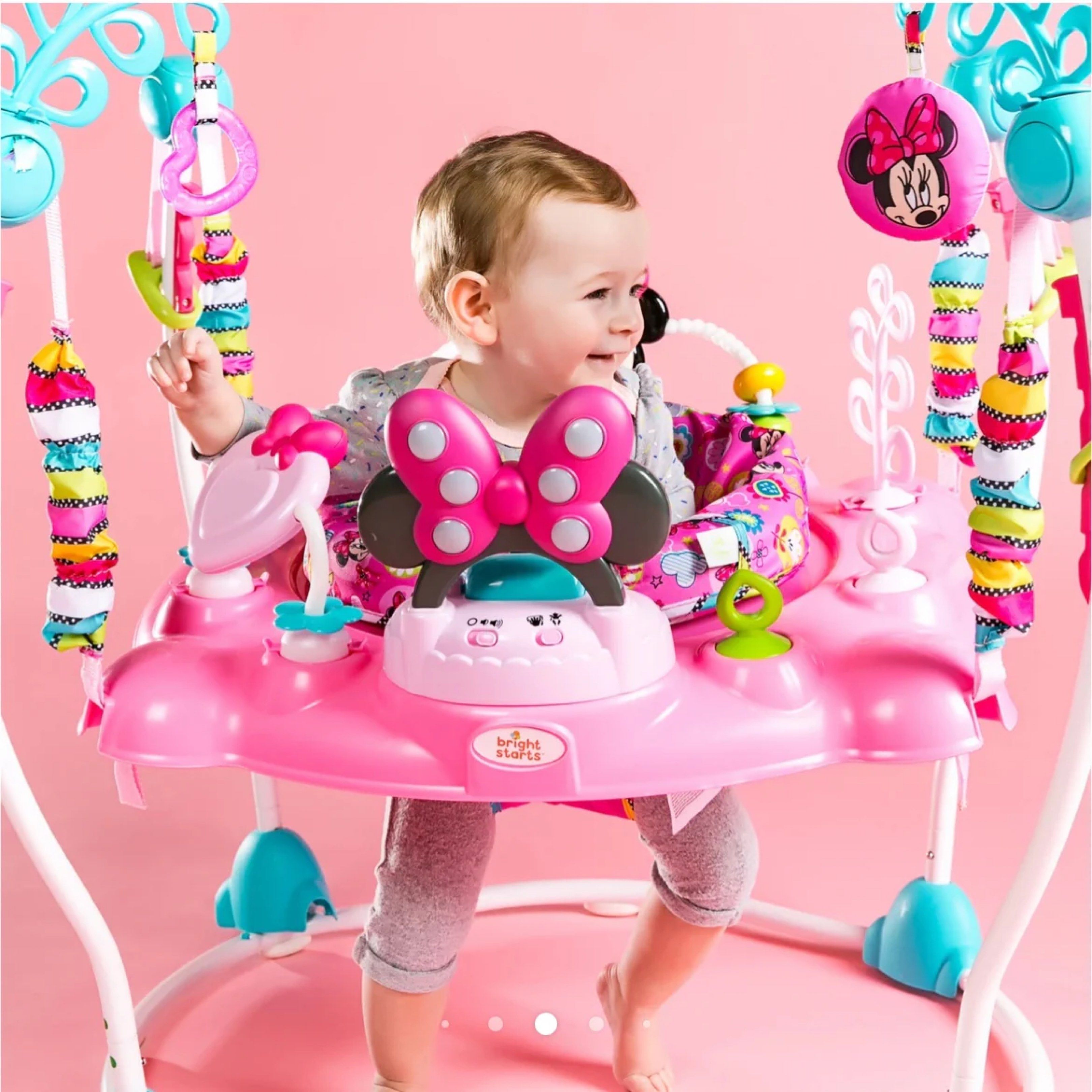 Bright Starts Minnie Mouse Jumperoo, Babies & Kids, Infant Playtime on ...