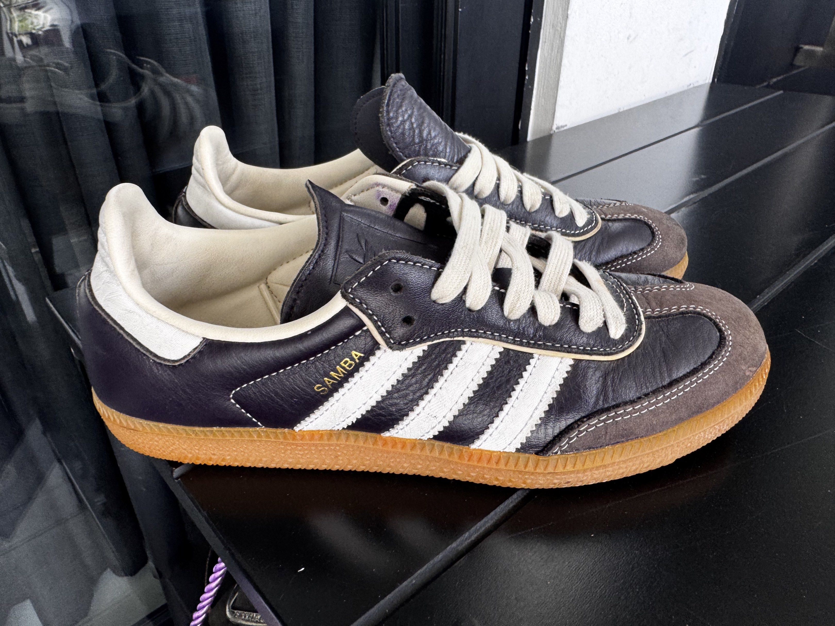 Brown Leather Adidas Samba OG Japan, Women's Fashion, Footwear ...
