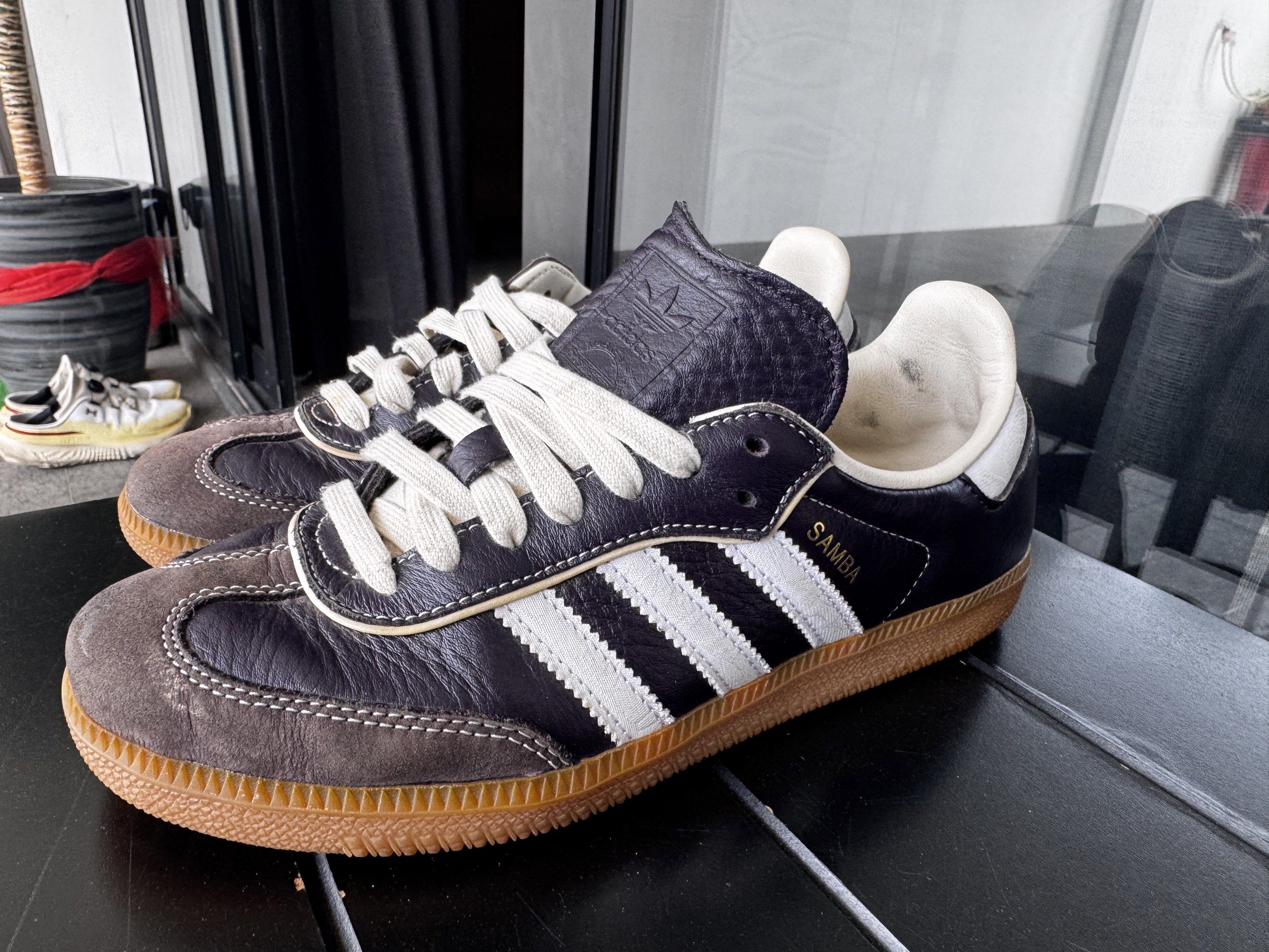 Brown Leather Adidas Samba OG Japan, Women's Fashion, Footwear ...