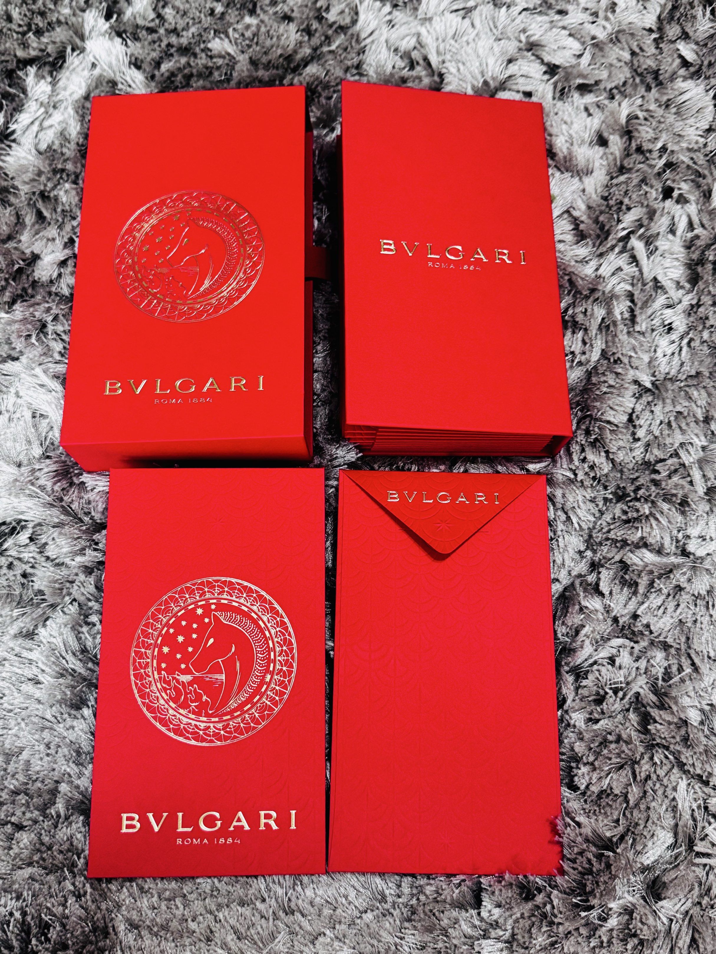 Bvlgari CNY red packets Horse 2026, Hobbies & Toys, Stationery & Craft ...