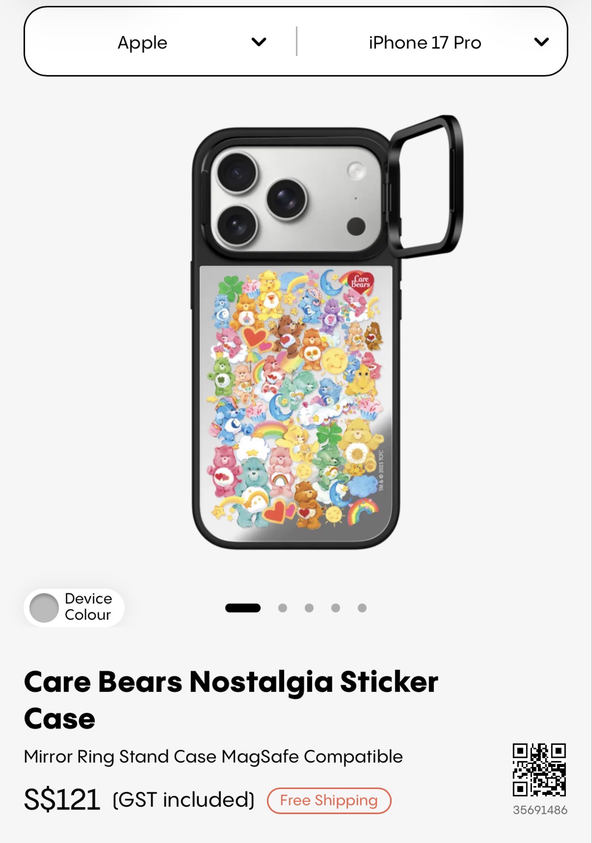 Care Bears Nostalgia Sticker Case for iPhone 17 Pro, Mobile Phones ...