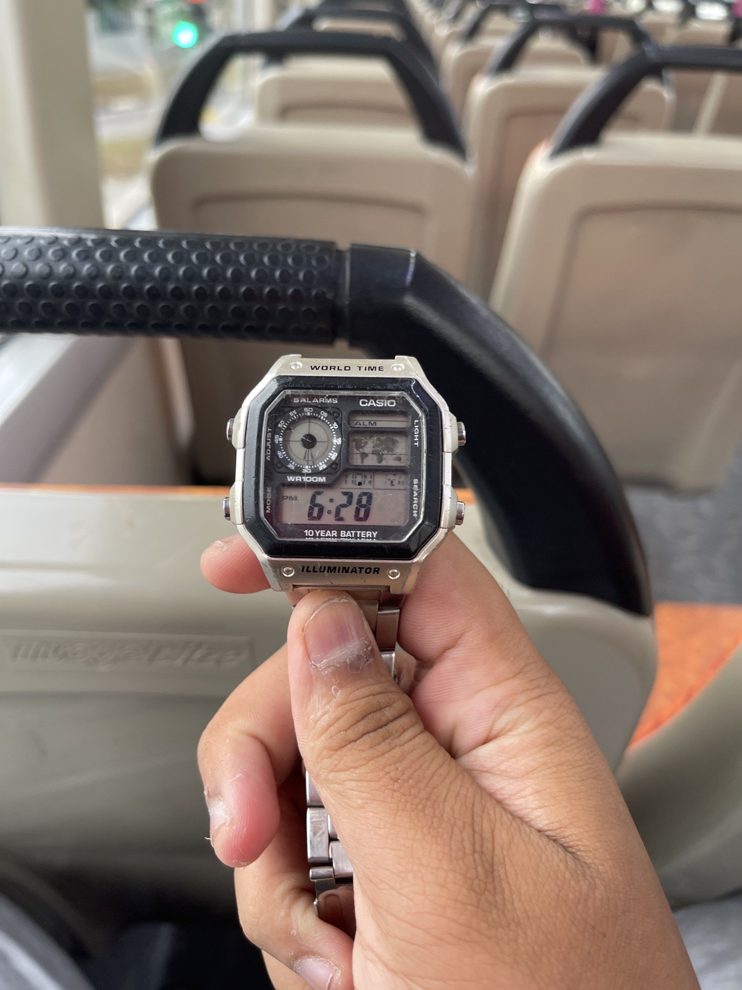 Casio World Time Digital Watch, Men's Fashion, Watches & Accessories ...