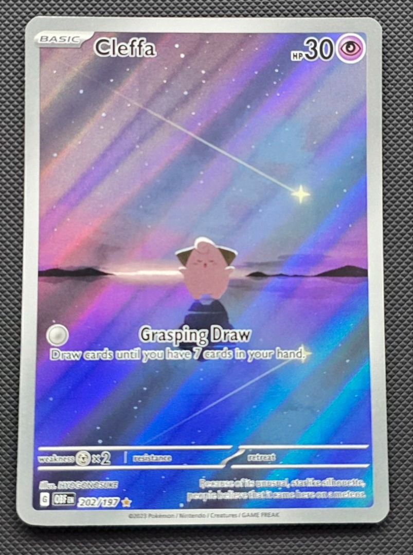 Cleffa #202 - Pokemon Obsidian Flames Illustration Rare (2023) - NM ...