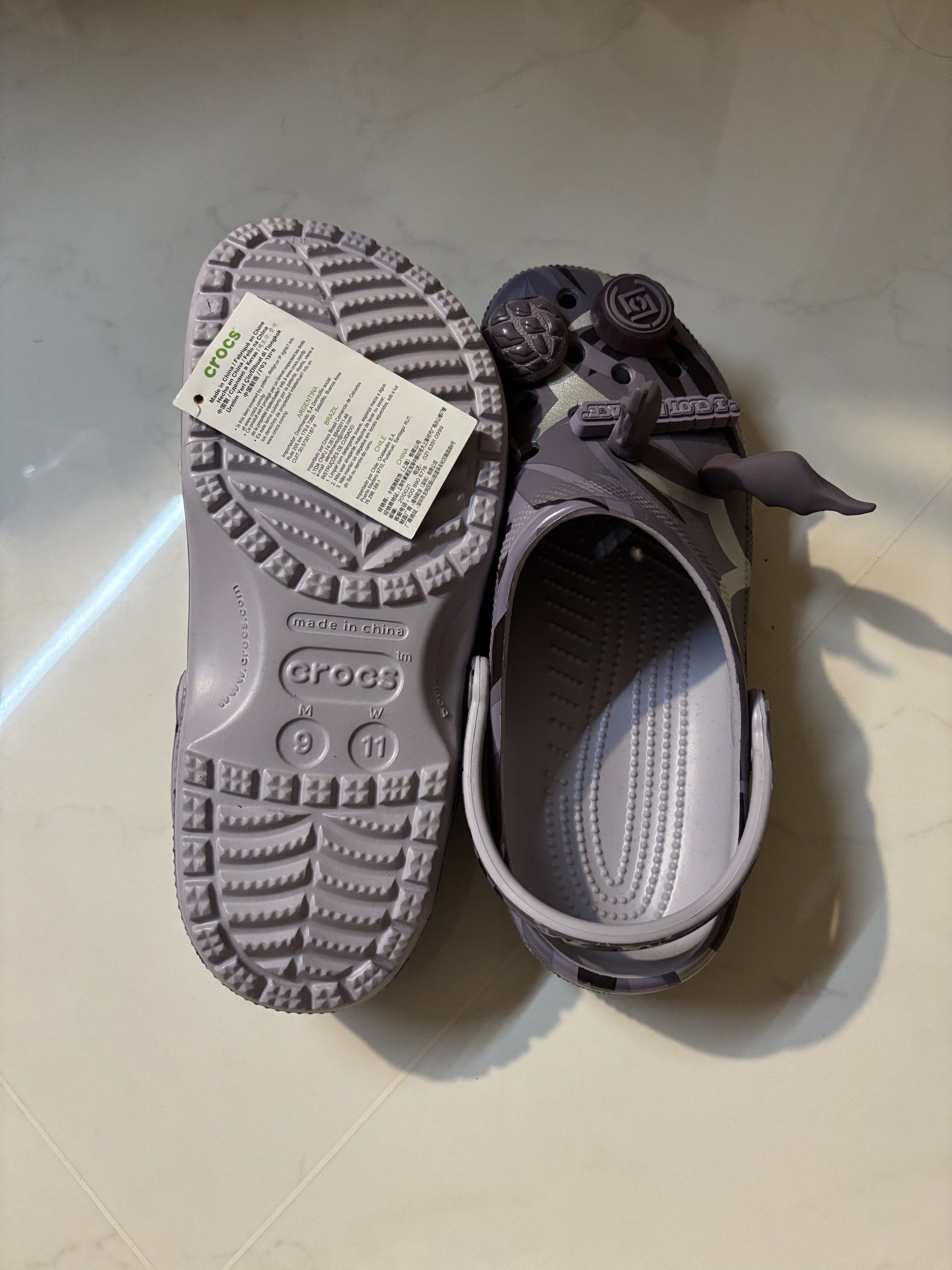 Crocs x CLOT Classic Clog Mauve Mist, Men's Fashion, Footwear ...