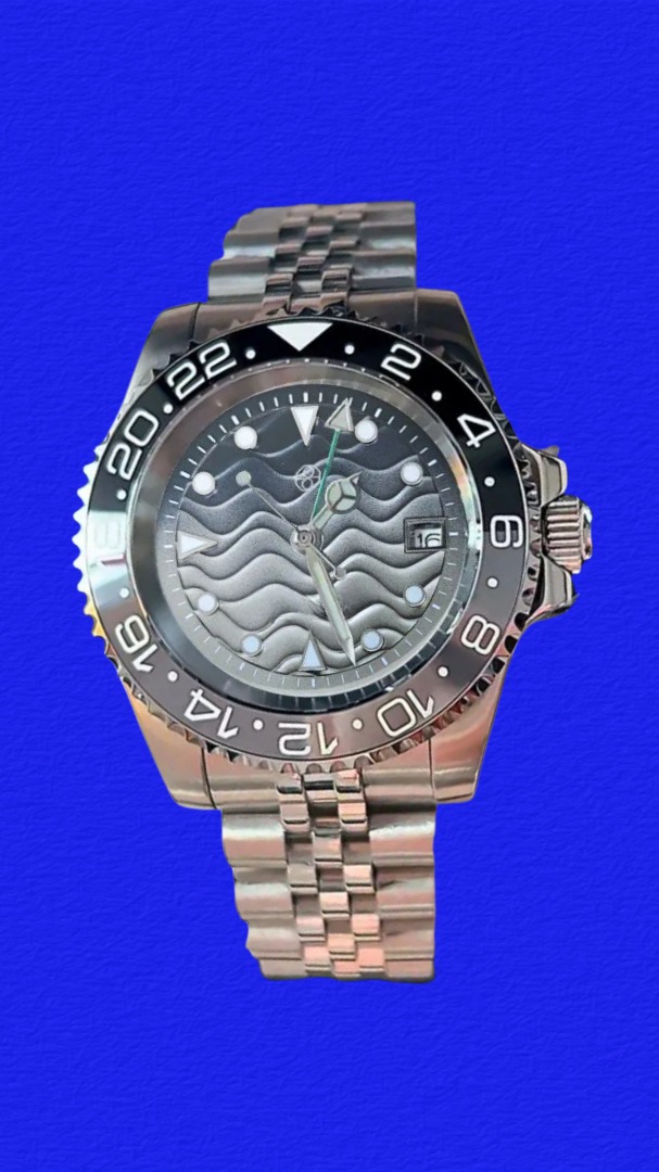 Custom Built GMT Bezel Watch Mod, Men's Fashion, Watches & Accessories ...