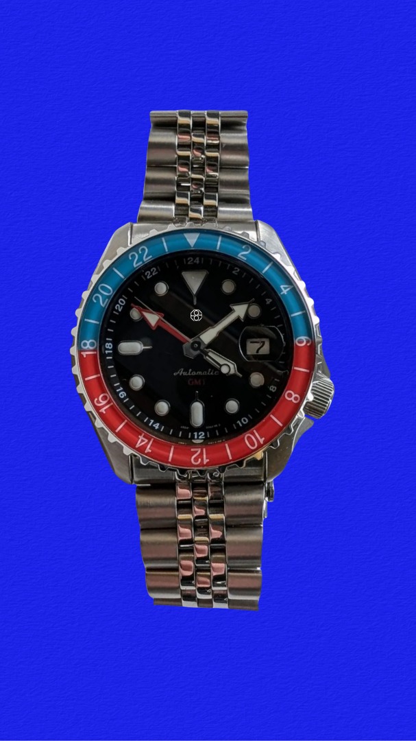 Custom Built Vintage Pepsi GMT Bezel Watch Mod, Men's Fashion, Watches ...