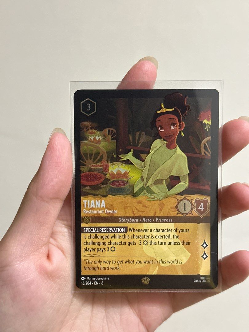 Disney Lorcana TCG - Tiana, Restaurant Owner, Hobbies & Toys, Toys ...