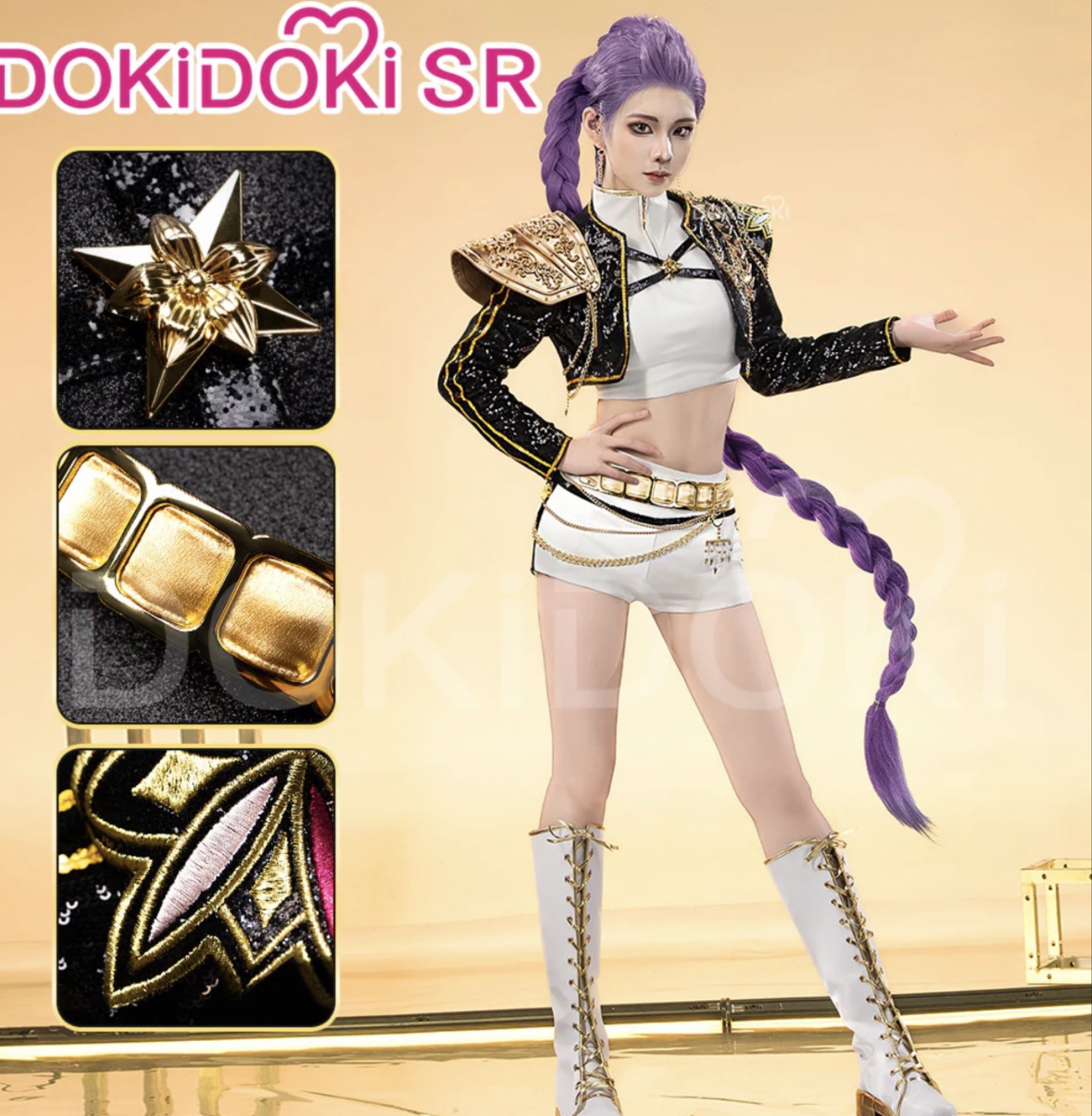 DOKIDOKI SR Rumi K-Pop Demon Hunter Cosplay Costume, Hobbies & Toys ...