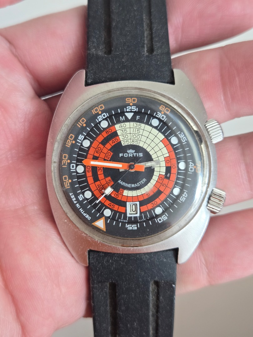 Fortis Marinemaster Vintage Diver Watch, Men's Fashion, Watches ...