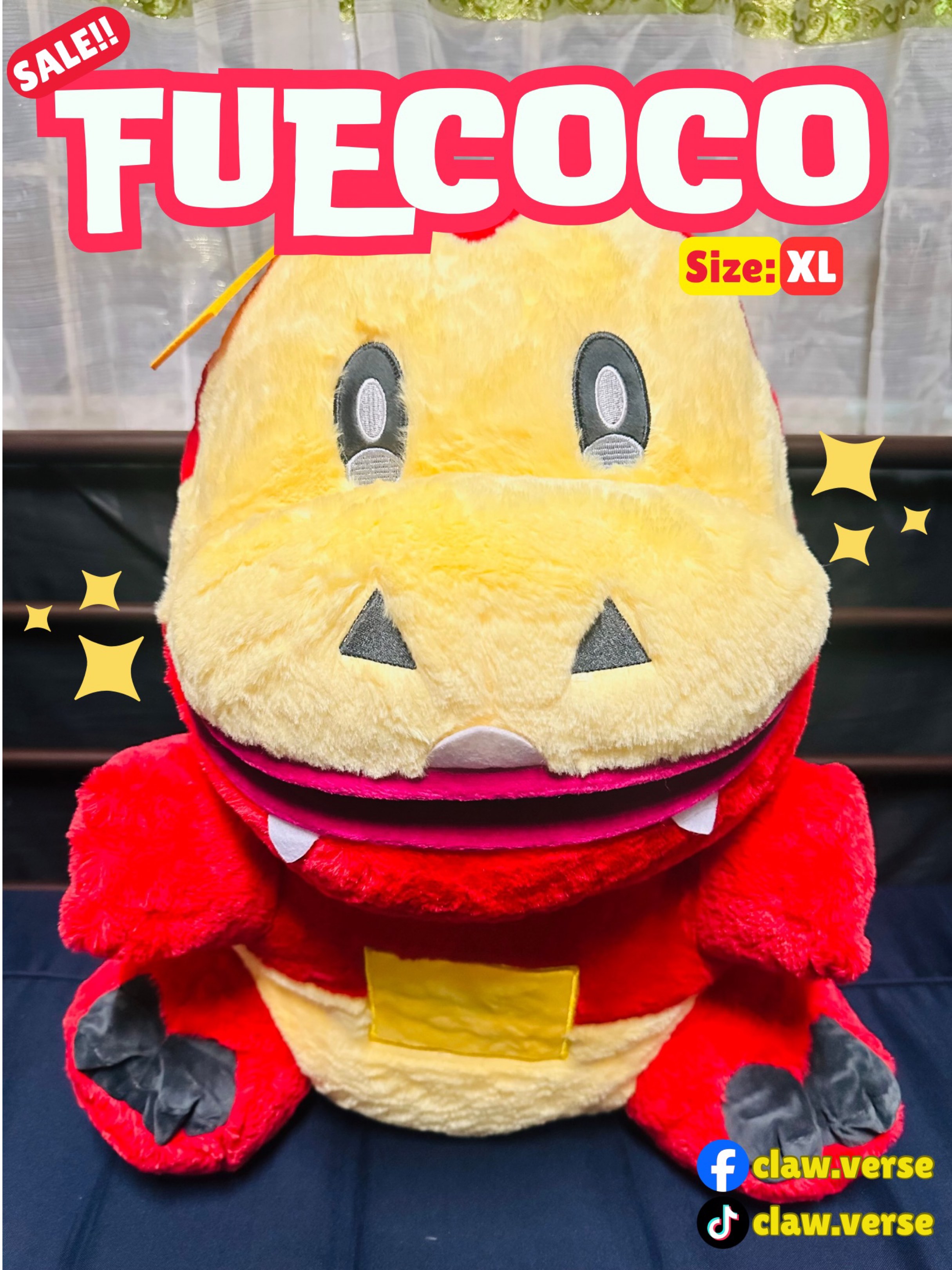Pokemon Fuecoco XL Plush Toy, Hobbies & Toys, Toys & Games on Carousell