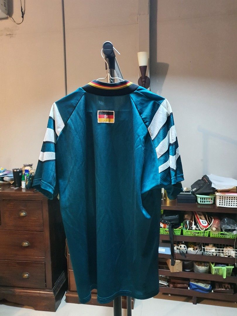 Germany Away Euro 1996 Timnas Jerman Reissue Short Sleeve SS Official ...