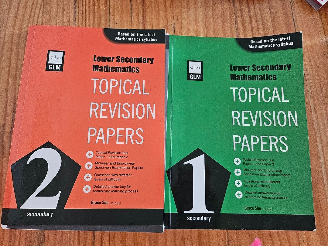 GLM MATH TOPICAL REVISION PAPERS SEC 1 MATH SEC 2 MATH PRACTICE ...