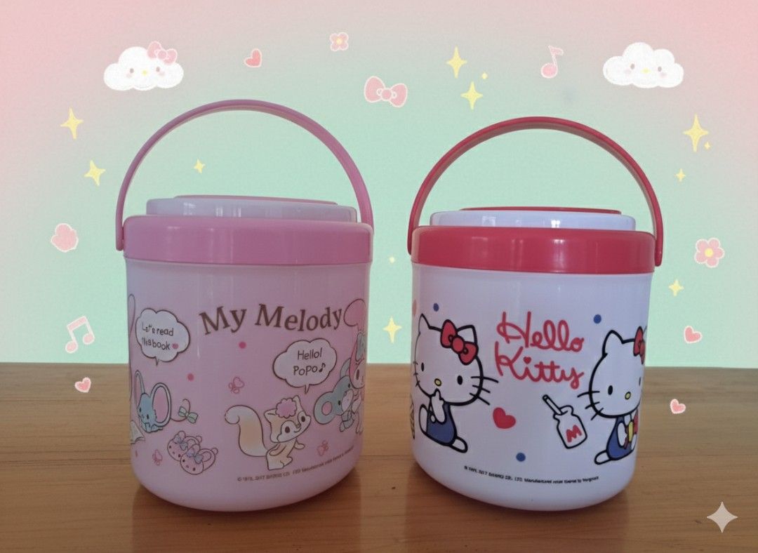 Hello Kitty & My Melody Mini Water Jugs / Ice Buckets, Furniture & Home ...