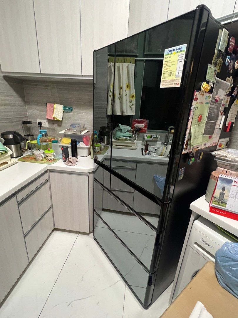 Hitachi 日立R-X670GH 519公升變頻多門雪櫃 (晶鑽鏡面), 家庭電器, 廚房電器, 雪櫃及冰櫃 - Carousell