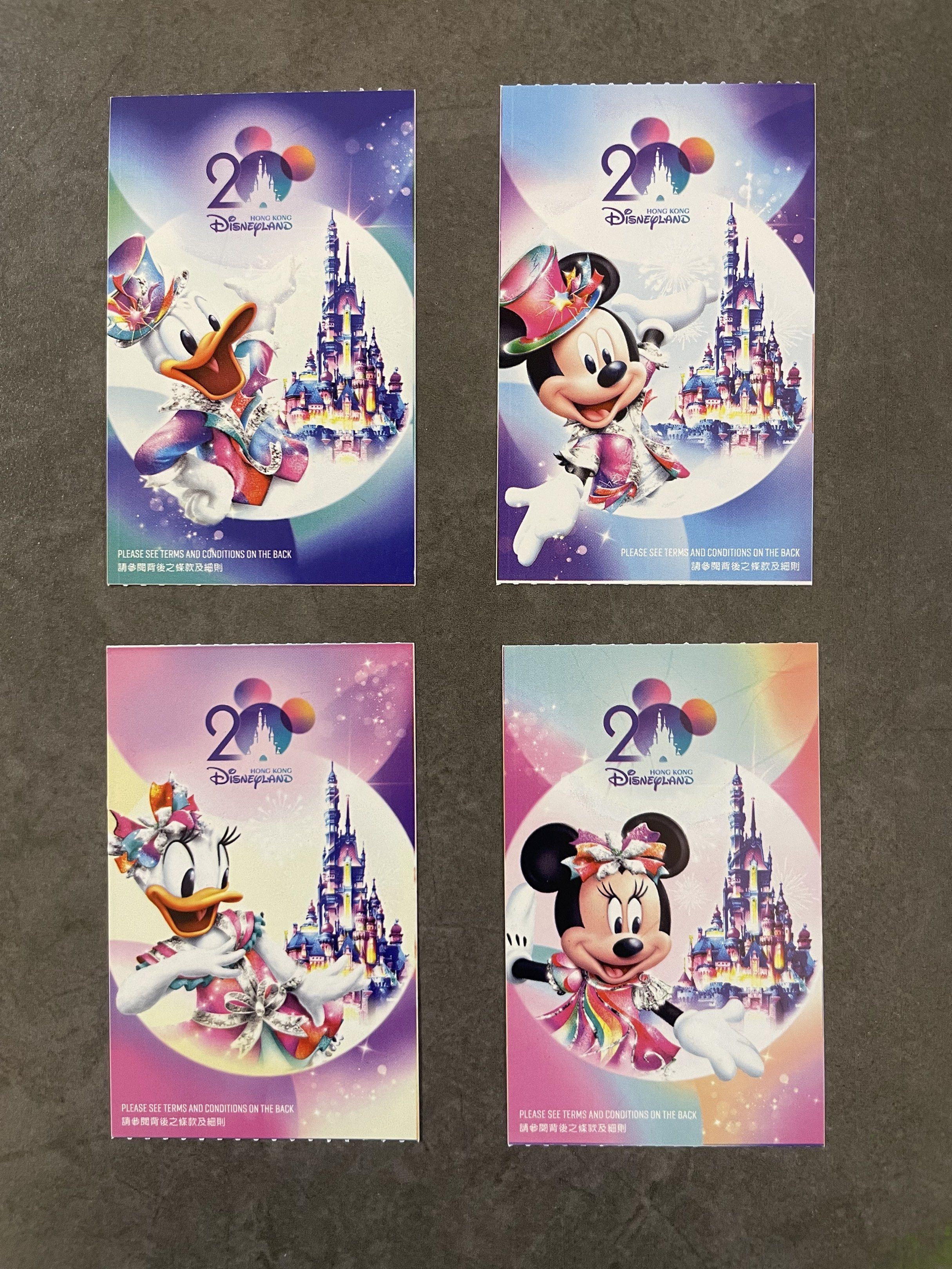 Hong Kong Disneyland 2-Day Ticket x4, 門票＆禮券, 本地景點門票及交通 - Carousell