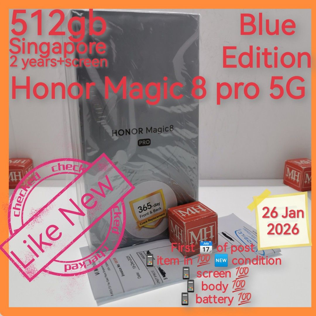Honor Magic 8 Pro 5G Sky Cyan 512GB, Mobile Phones & Gadgets, Mobile ...