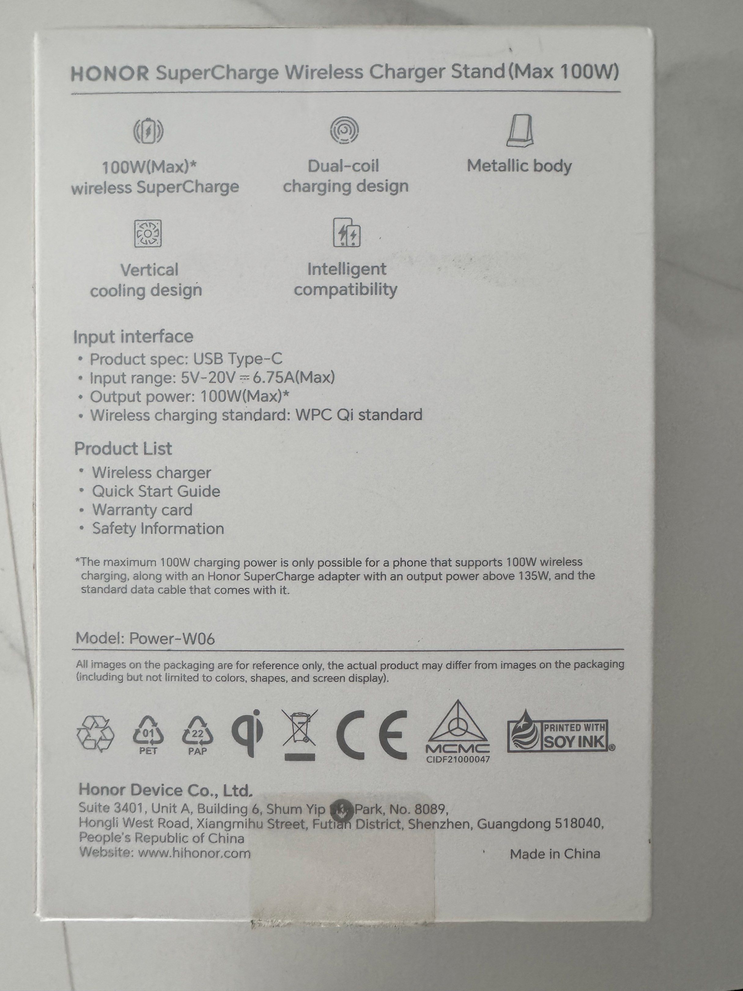 Honor SuperCharge Wireless Charger Stand (Max 100W), Mobile Phones ...