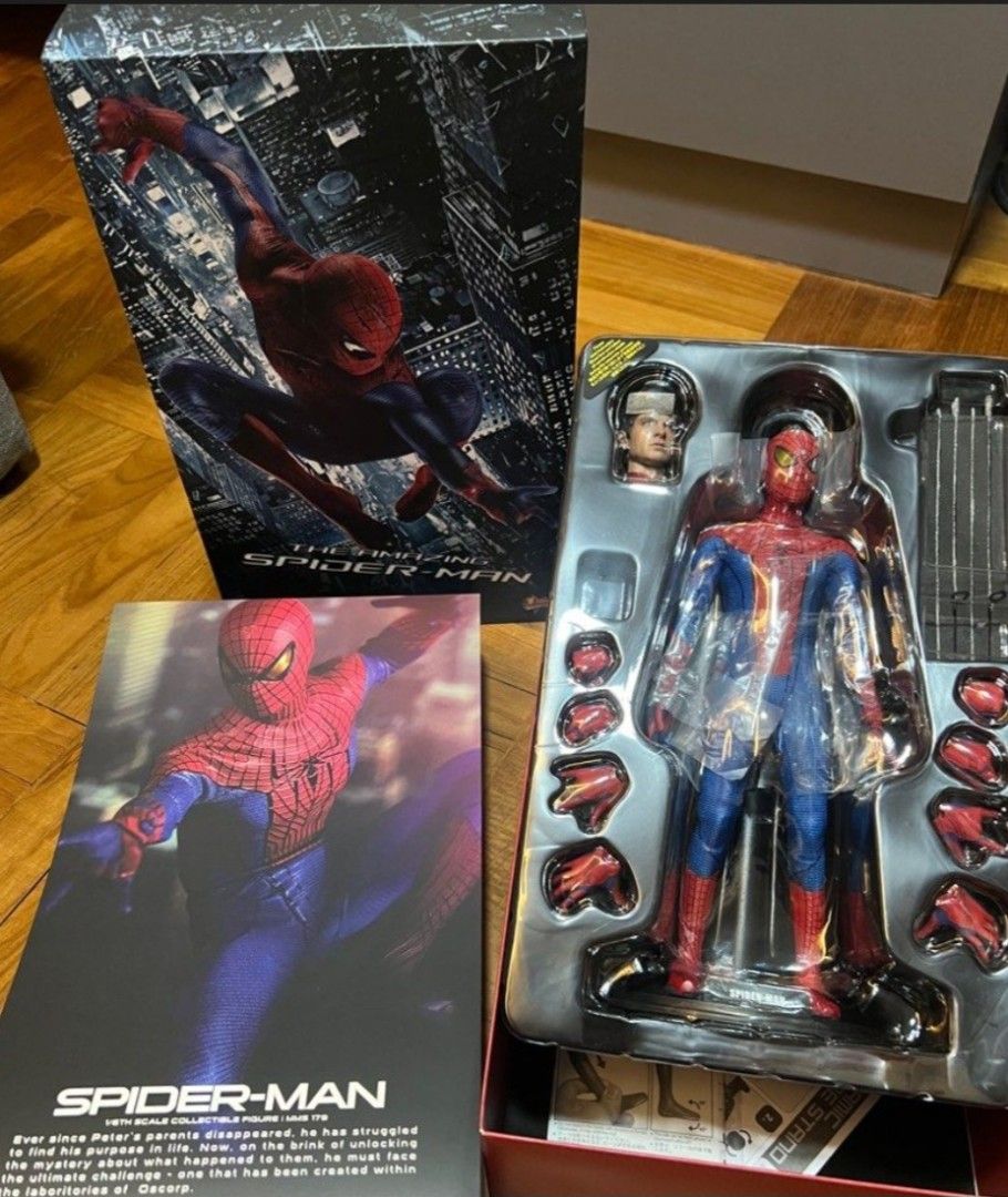 Hot Toys The Amazing Spider-Man 1/6 Scale Figure MMS179, Hobbies & Toys ...